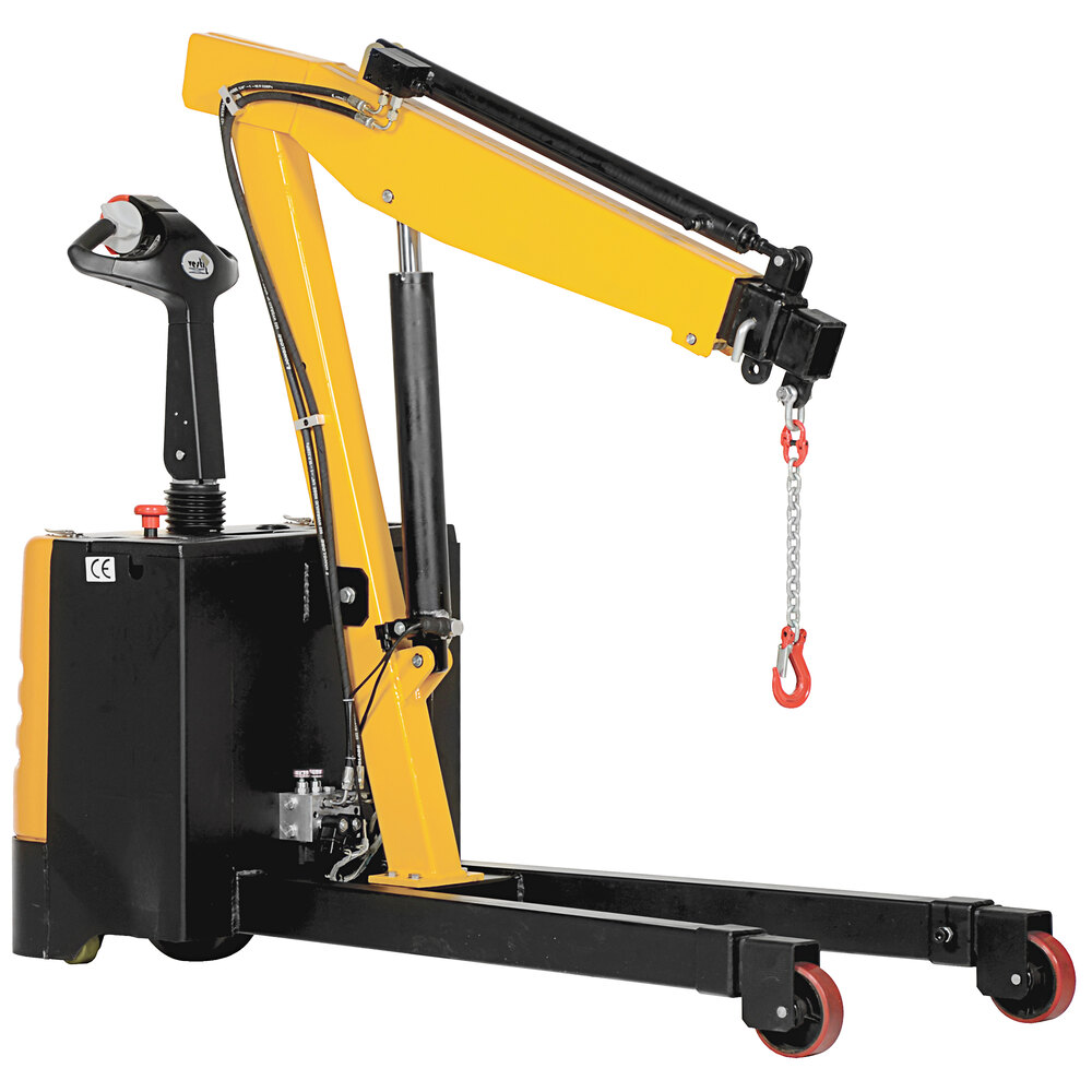 Vestil EPFC-25 Electric Steel Floor Crane with Adjustable Legs, 44 1/4 ...