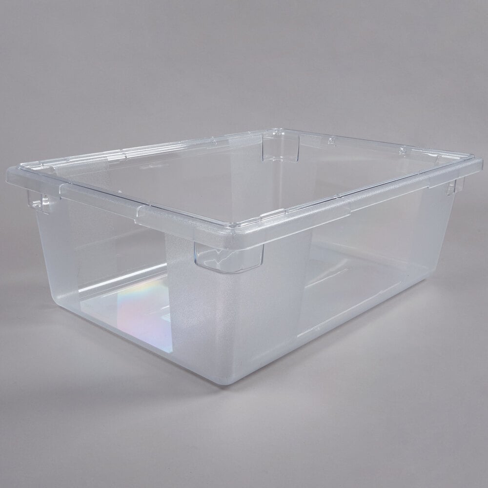 Carlisle 1062207 StorPlus 26" x 18" x 9" Clear Food Storage Box