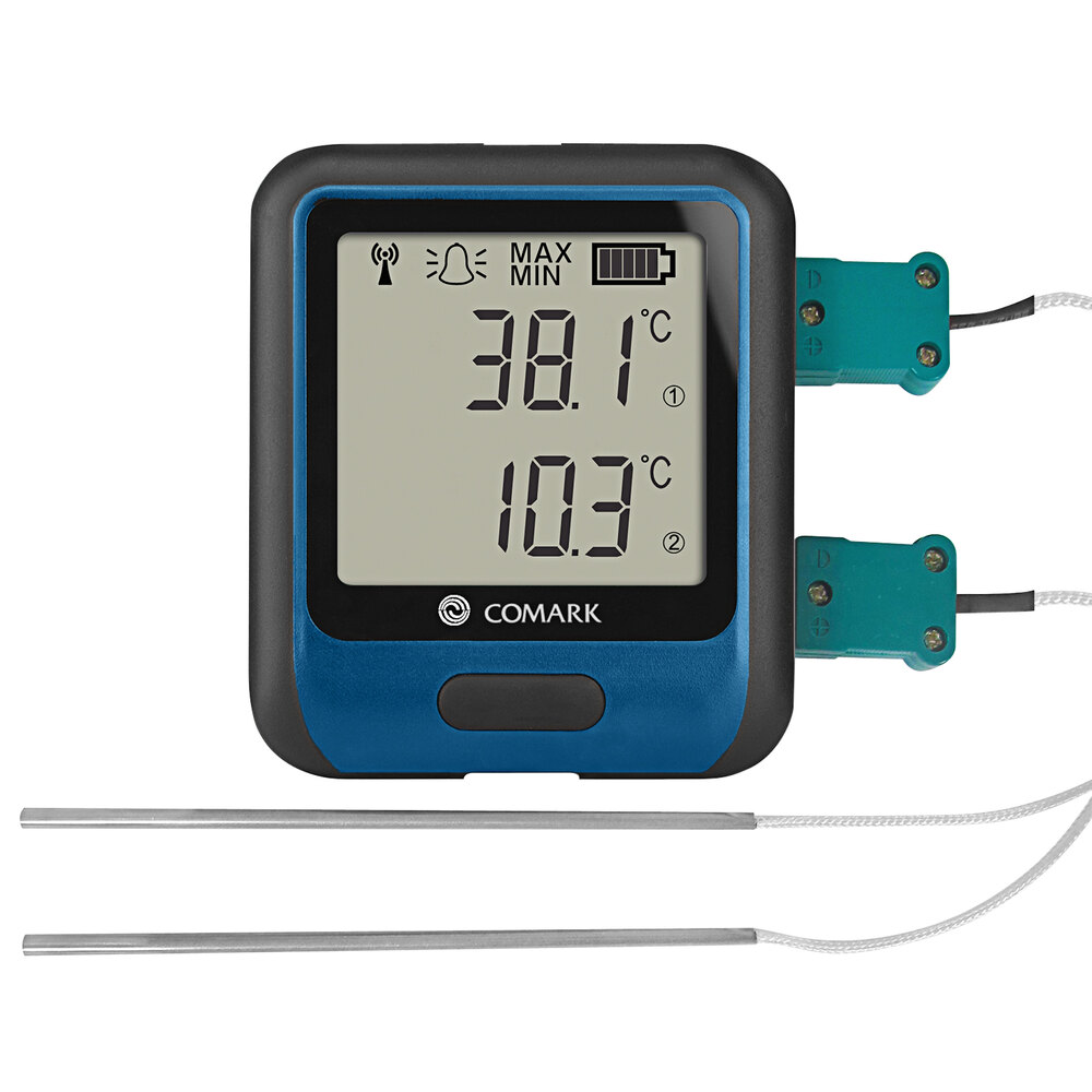 Comark Diligence Wi-Fi Dual Channel Temperature Data Logger with 5 ...