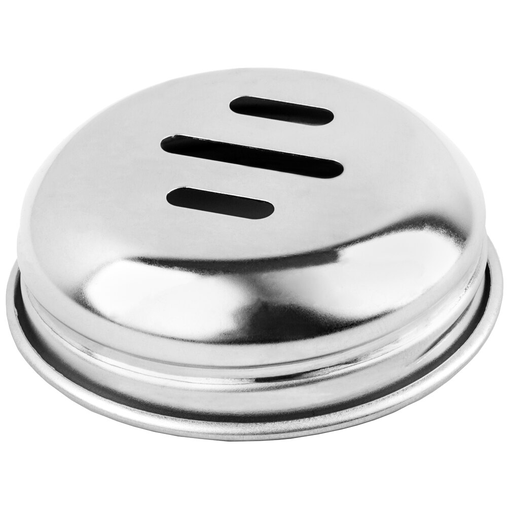 TableCraft Stainless Steel Slotted Swirl Shaker Top - 1260ST - 12/Case