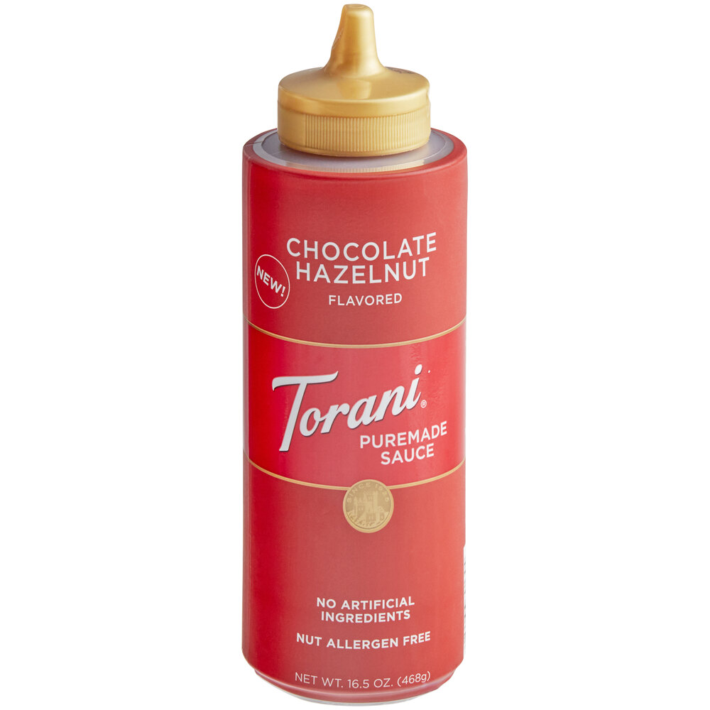 Torani Puremade Chocolate Hazelnut Flavoring Sauce 12 fl. oz. (16.5 oz.)