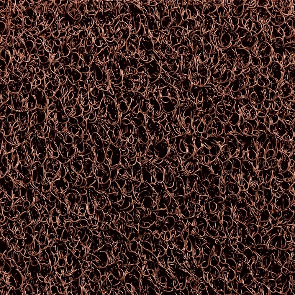 Cactus Mat 1451R-B4 Vinyl-Coil 4' Wide Brown Unbacked Scraper Mat Roll ...