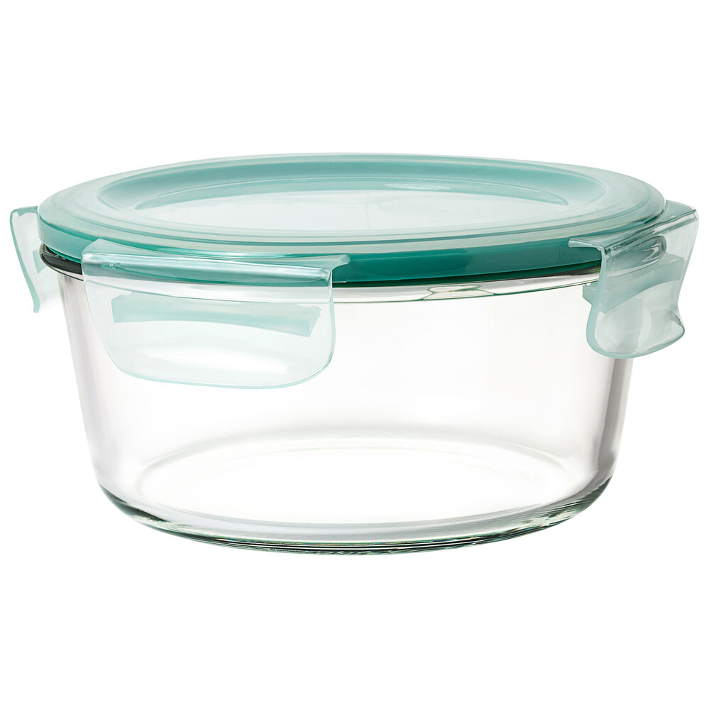 OXO Good Grips SmartSeal 7 Cup Clear Round Glass Container with ...