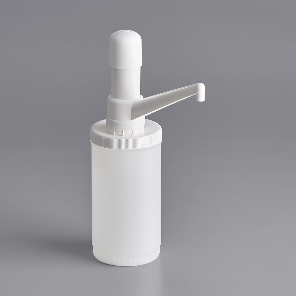 Choice Condiment Pump Kit with 1 oz. Fixed Nozzle Plastic Pump and 1 ...