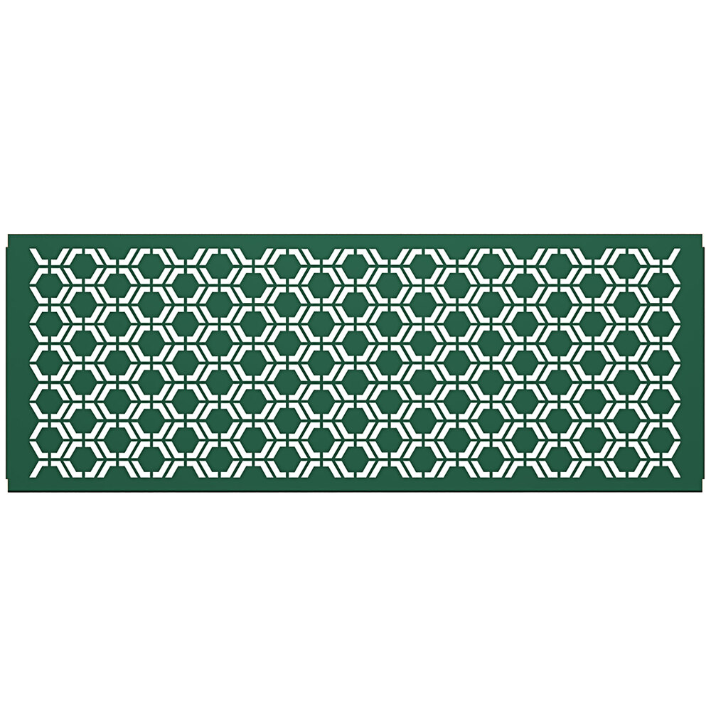 SelectSpace 7' Forest Green Hexagonal Pattern Partition Panel