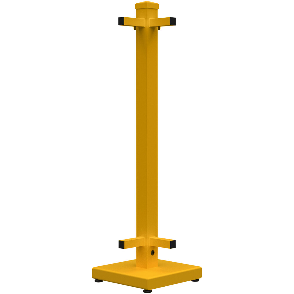 SelectSpace 10" x 10" x 36" Bright Yellow Standard Corner Stand