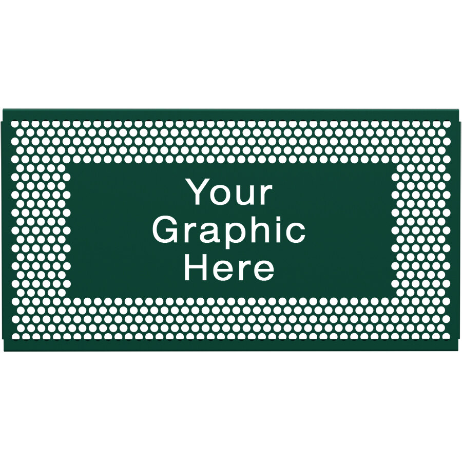 SelectSpace 5' Customizable Forest Green Circle Pattern Graphic ...