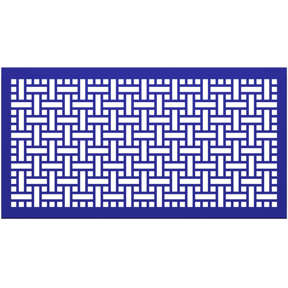 SelectSpace 5' Royal Blue Square Weave Pattern Partition Panel