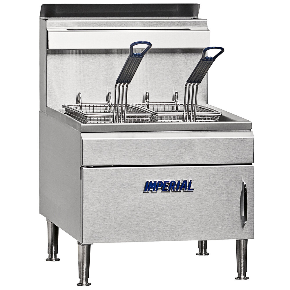 Imperial Range IFS-2525LP Liquid Propane 25 lb. Tube Fired Split Pot ...