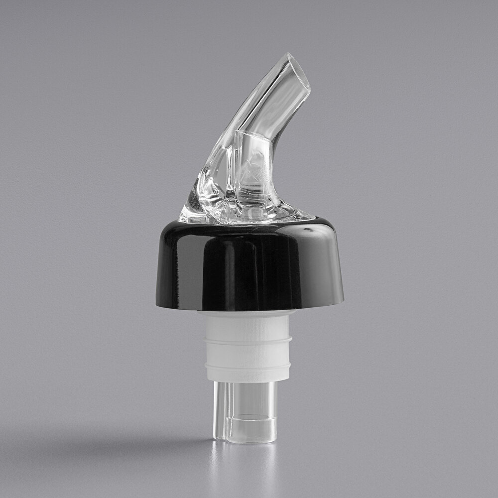 Franmara Clear Free Pour Fast Pourer with Black Collar 8236 BU - 12/Pack