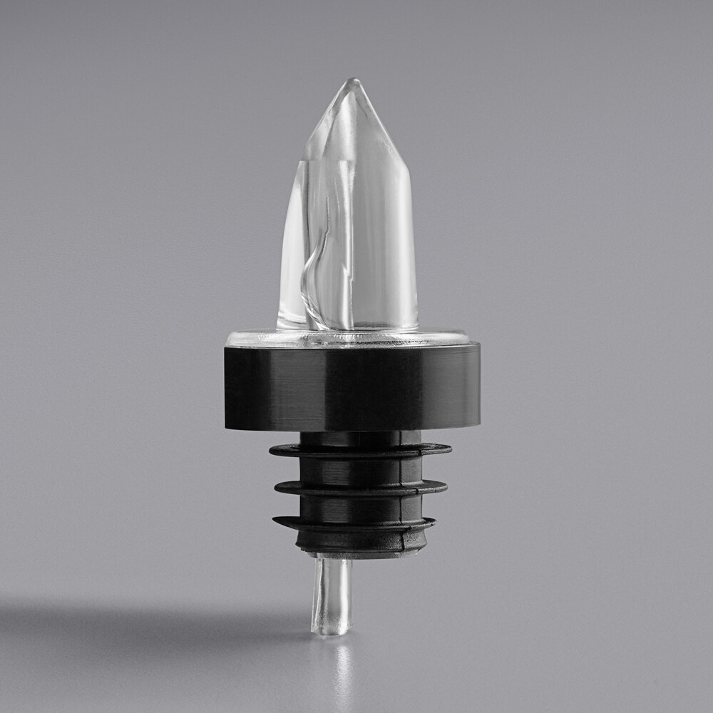 Franmara Crystal Fast Flow Pourer with Black Collar 8832 BU - 12/Pack