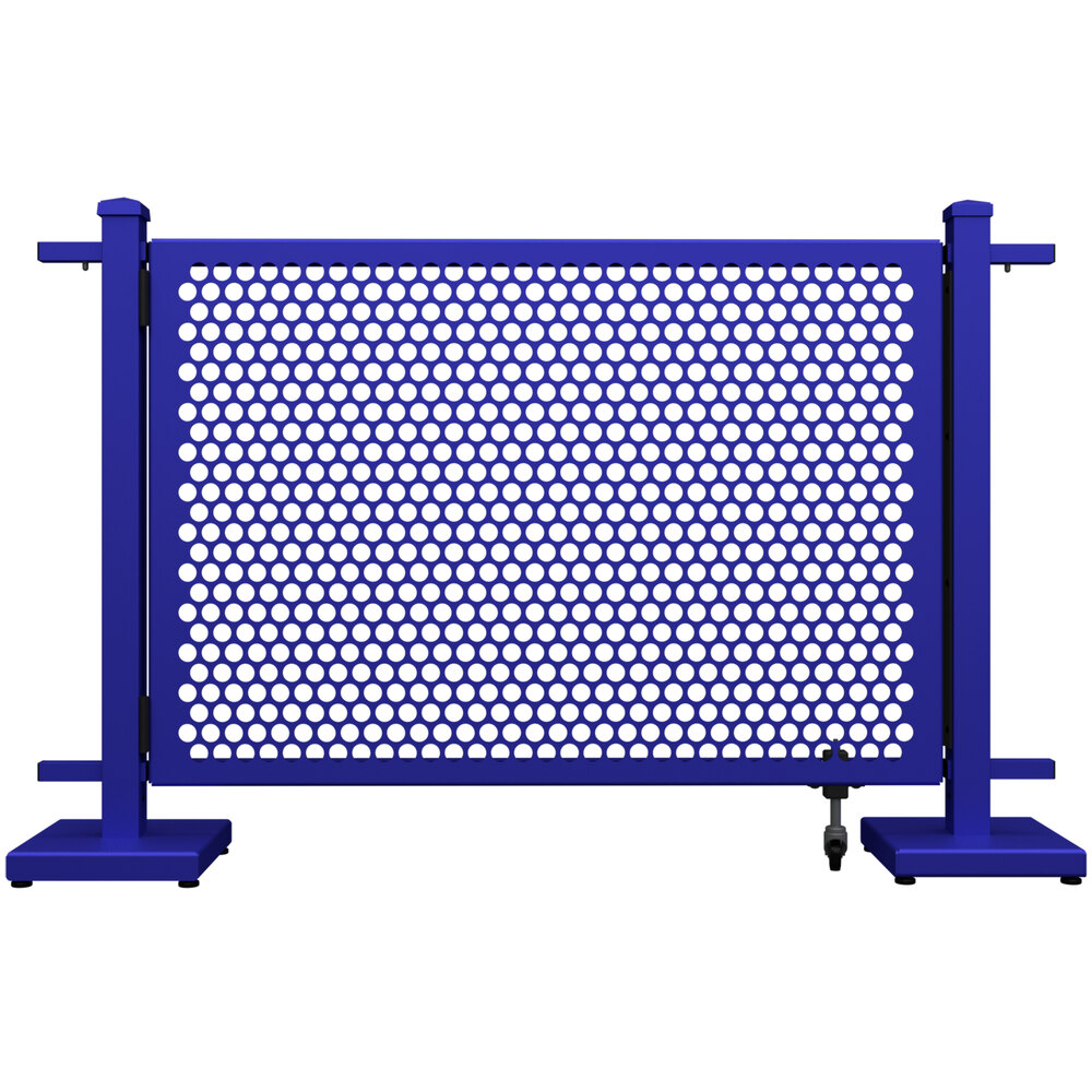 SelectSpace 56" x 10" x 34" Royal Blue Circle Pattern Gate with ...