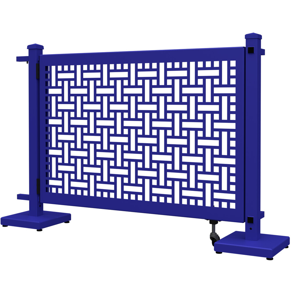 SelectSpace 56" x 10" x 34" Royal Blue Square Weave Pattern Gate with ...