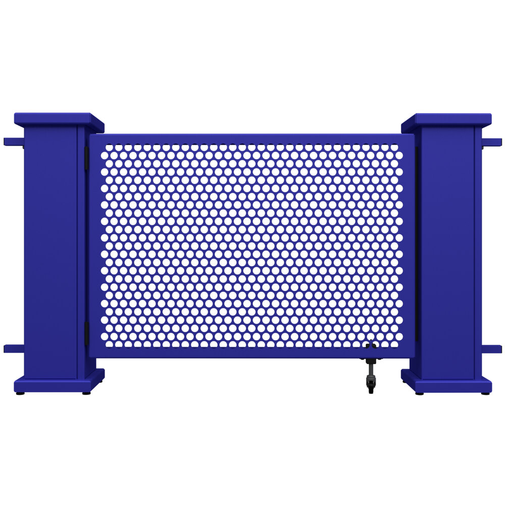 SelectSpace 62" x 10" x 34" Royal Blue Circle Pattern Gate with ...