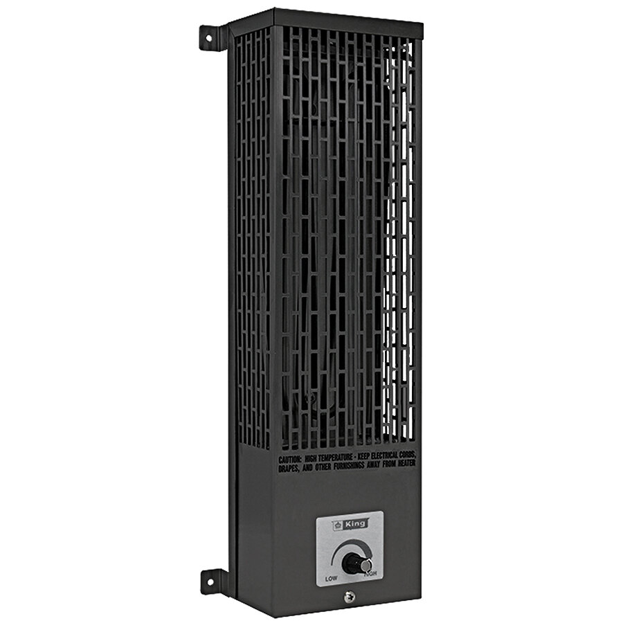 King Electric U Series U1250 Gray Pumphouse Heater - 120V, 500W