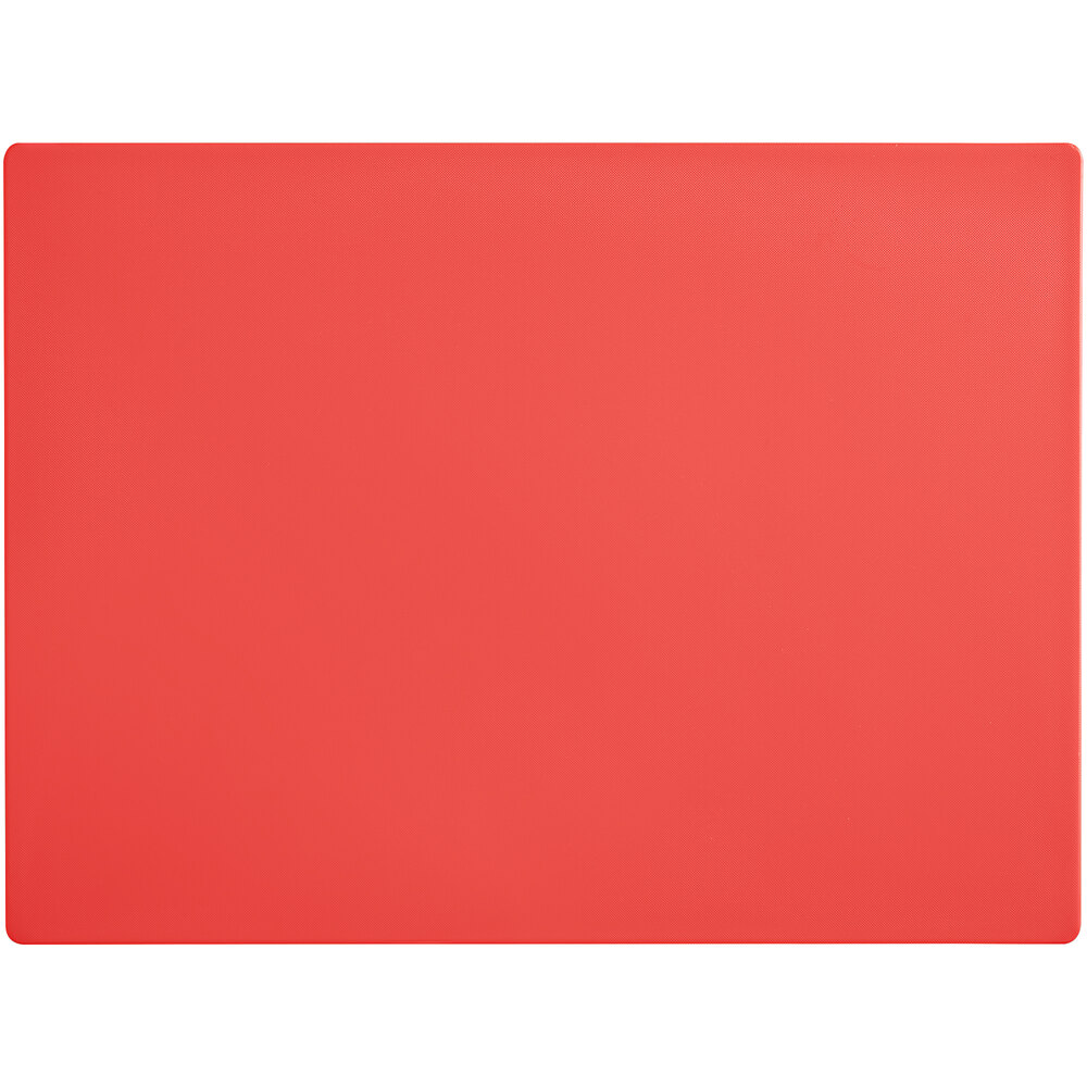 Choice 24 X 18 X 1 2 Red Polyethylene Cutting Board
