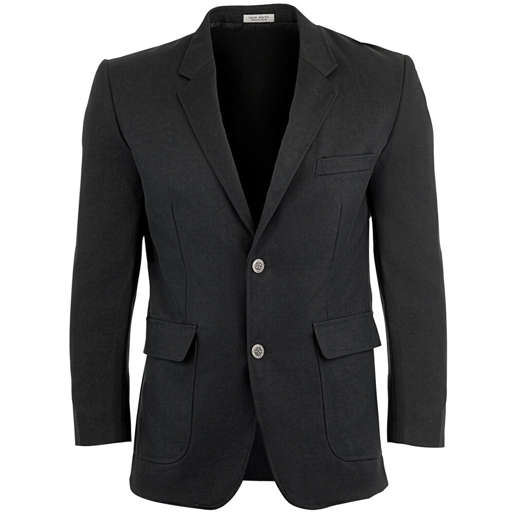 National Patrol Men's Customizable Black Single Breasted Blazer - 34