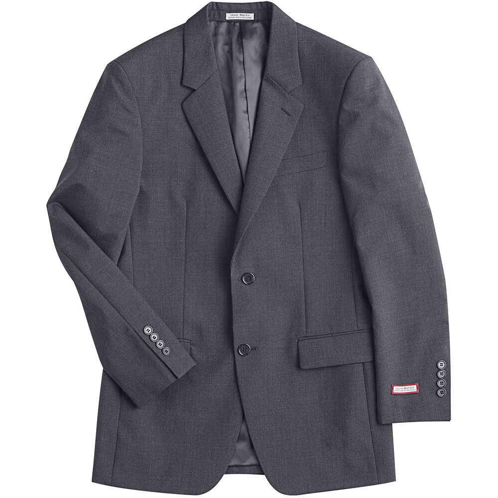National Patrol Men's Customizable Gray Suit Jacket - 44