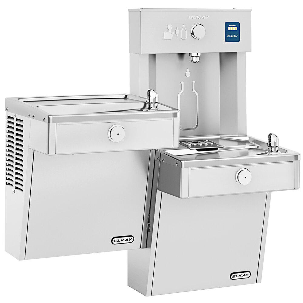 Zurn Elkay VRCTLDDWSK ezH20 Stainless Steel Hands-Free Non-Filtered Bottle Filling Station with ...