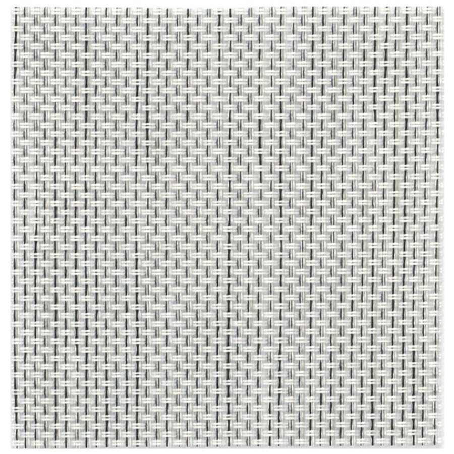 Front of the House Metroweave Gray Woven Vinyl Coaster - 12/Pack