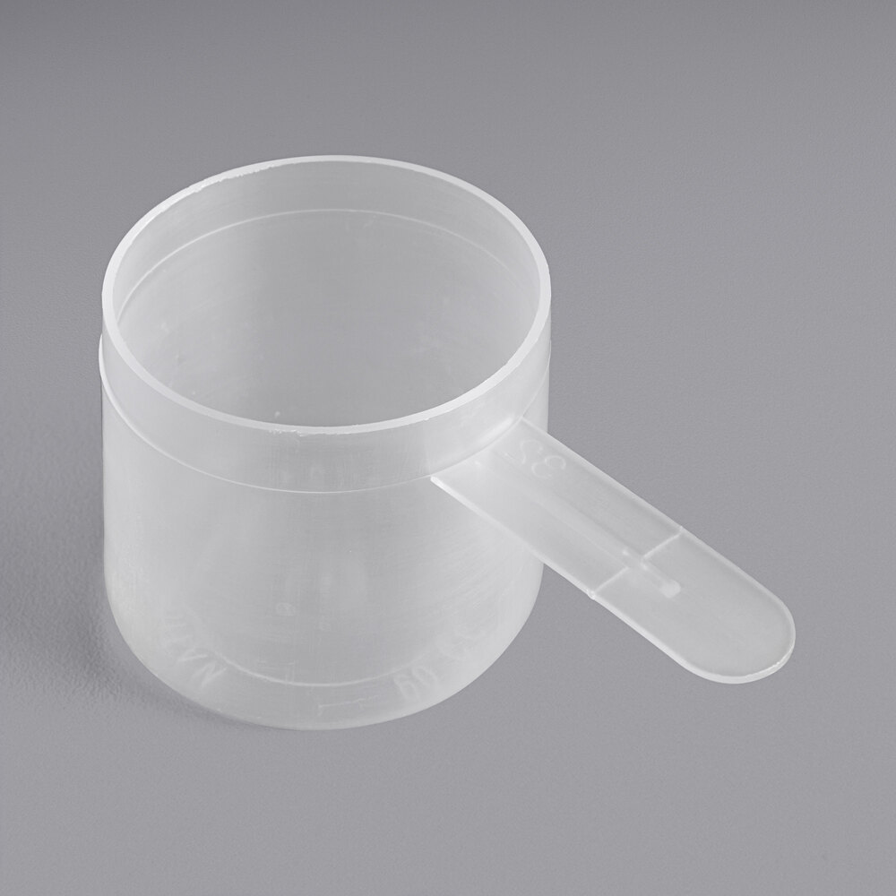 60 cc Polypropylene Scoop with Short Handle - 500/Case
