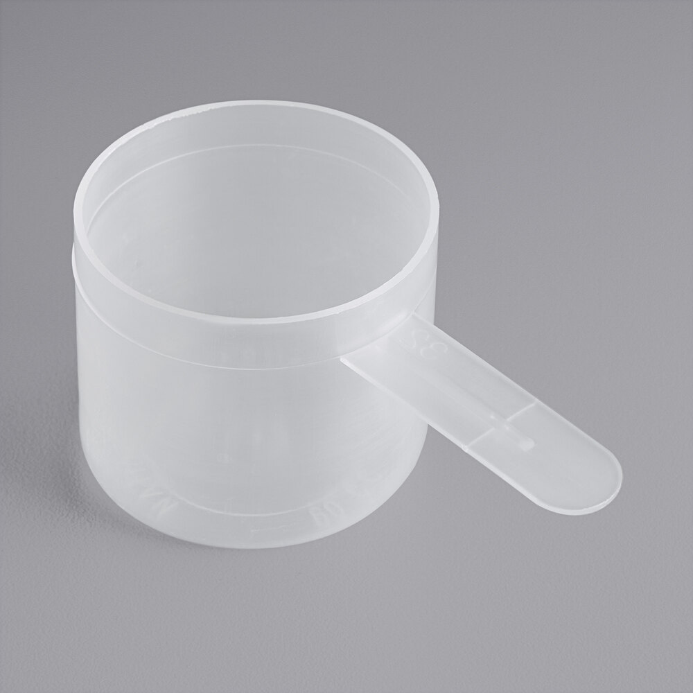 70 cc Polypropylene Scoop with Short Handle - 650/Case