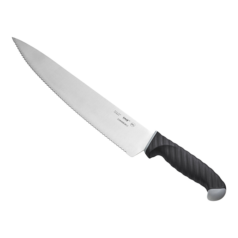 Schraf 12" Serrated Chef Knife with TPRgrip Handle