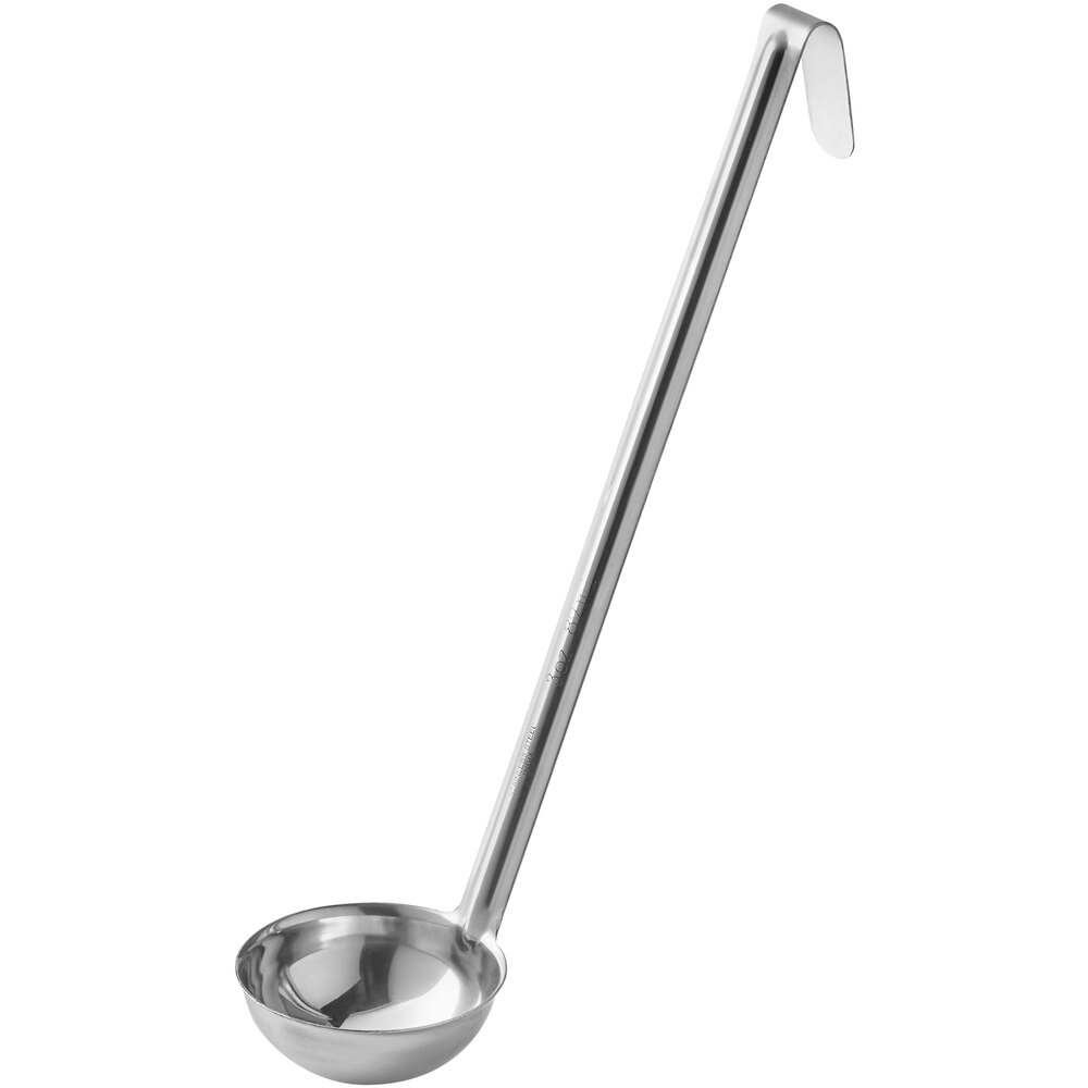 Choice 3 oz. One-Piece Stainless Steel Ladle