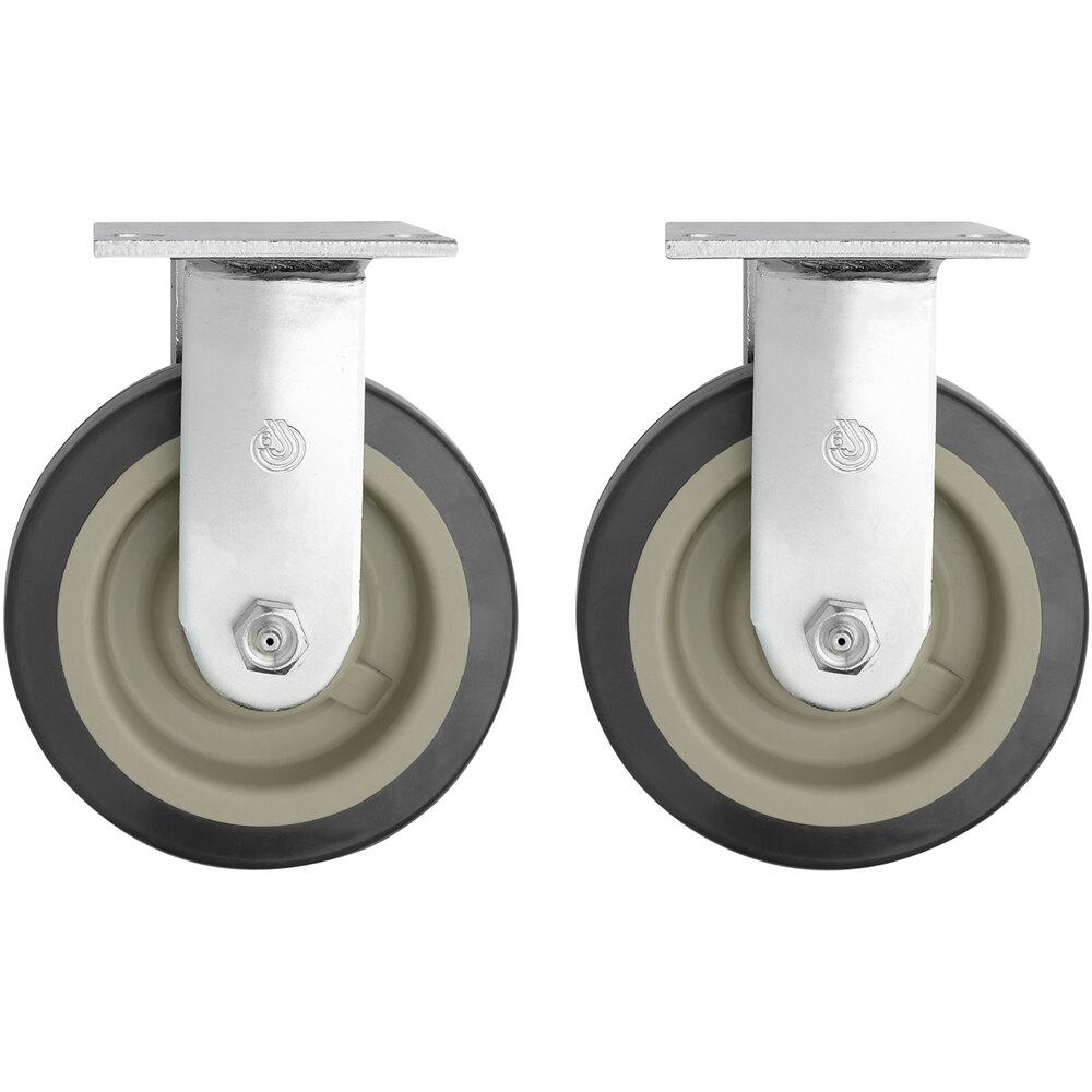 Metro C5T-6RDGCSTR Rear Rigid Casters