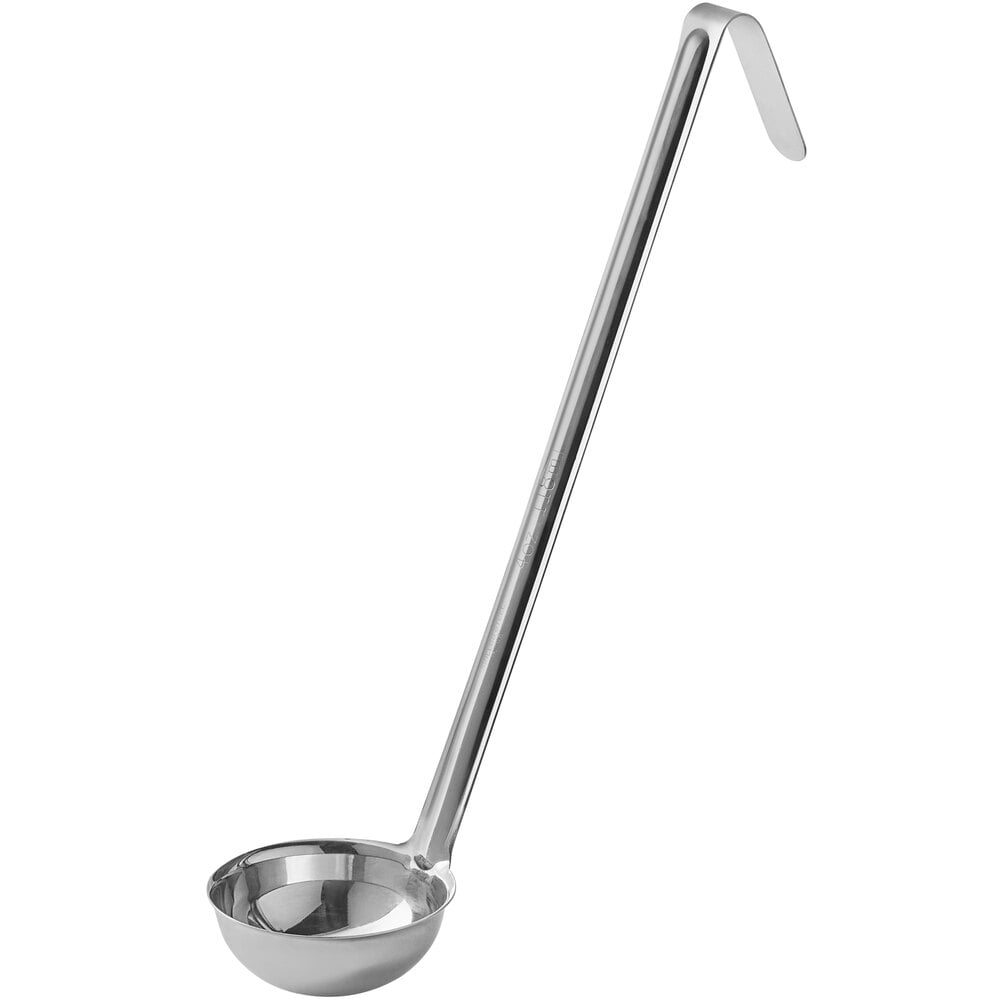 Choice 4 oz. One-Piece Stainless Steel Ladle