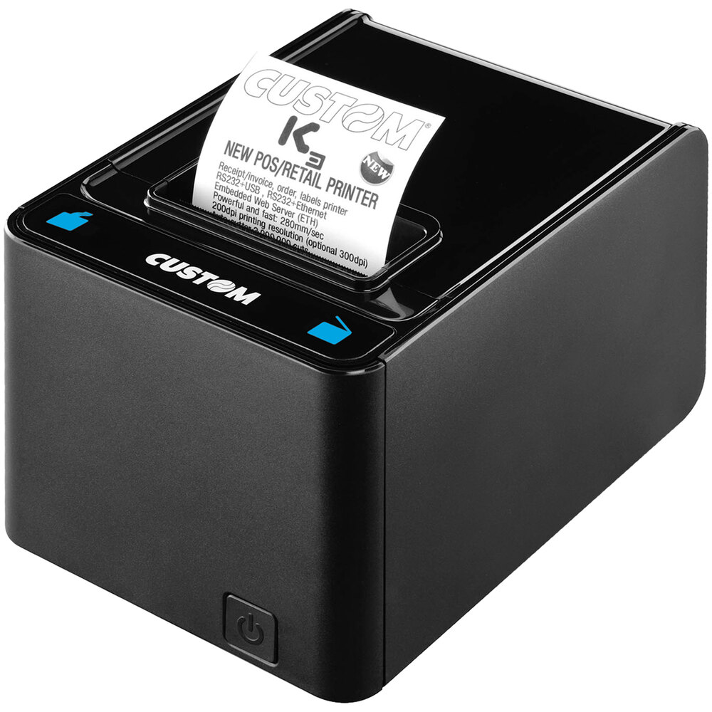 Custom 911HM010800733 K3 Thermal Receipt Printer - USB/Serial/Ethernet