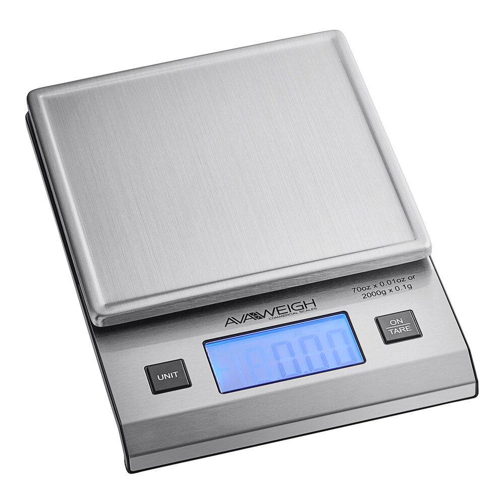 AvaWeigh PPC2000G 2000 Gram Slim Digital Portion Control Scale