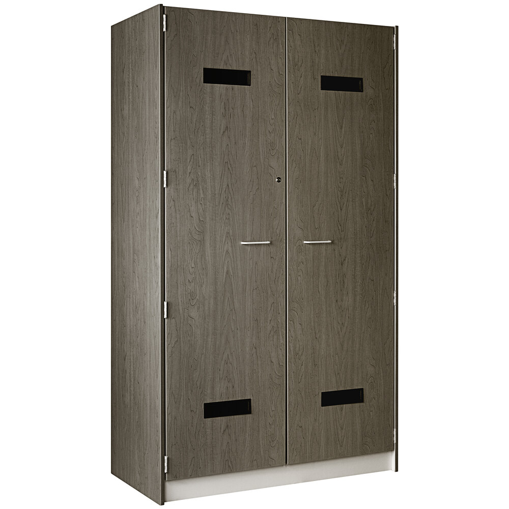 I.D. Systems 48" x 24" x 84" Dark Elm Uniform Storage Locker 89207 ...