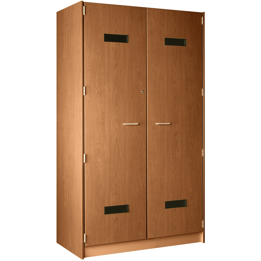 I.D. Systems 48" x 24" x 84" Medium Cherry Uniform Storage Locker 89207 ...