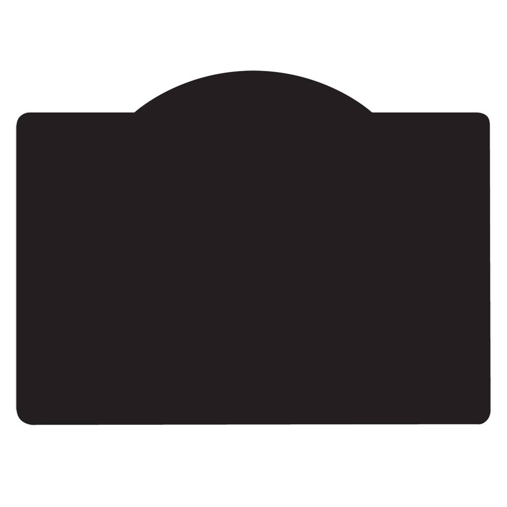 Rectangular 4" x 2 5/8" Chalkboard Write-On Deli Tag - 50/Pack