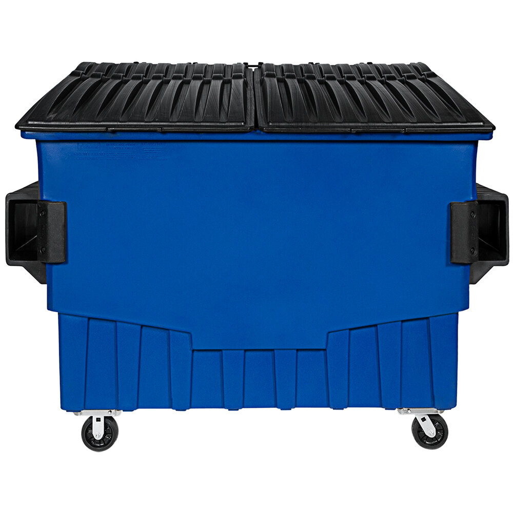 Toter FR040-00705 4 Cubic Yd. Blue Front End Loading Mobile Trash ...