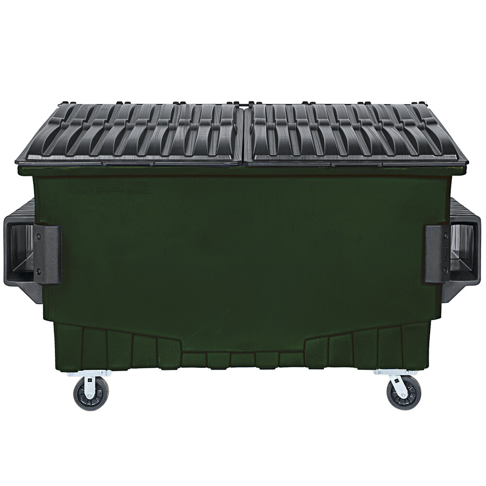 Toter FR020-00960 2 Cubic Yd. Forest Green Front End Loading Mobile ...