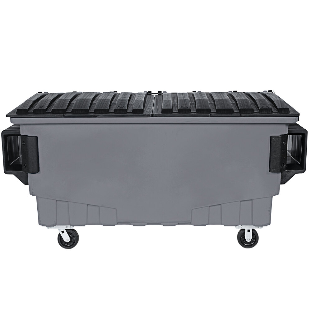 Toter FR010-00125 1 Cubic Yd. Dark Cool Gray Front End Loading Mobile ...