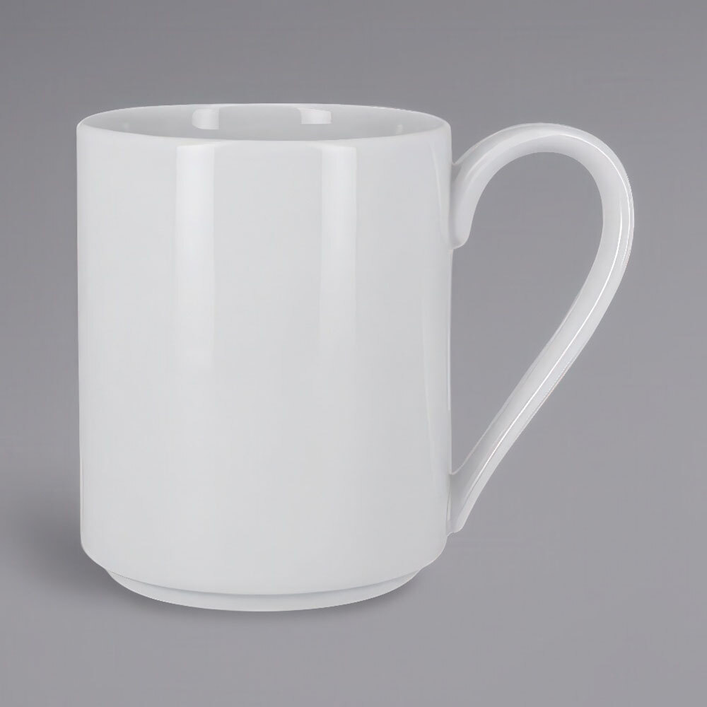 RAK Porcelain Access 12.15 oz. Stackable Porcelain Mug - 12/Case