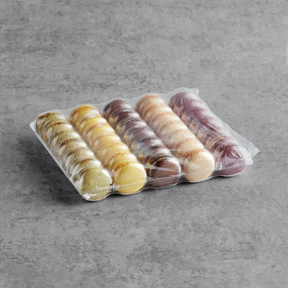 White Toque French Exotic Assorted Macarons - 105/Case