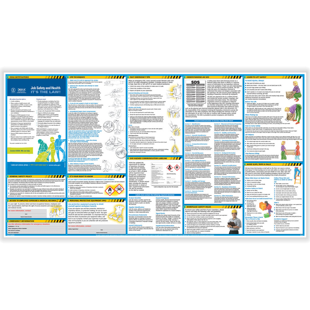 ComplyRight 24" x 44" OSHA Safety Poster W0430