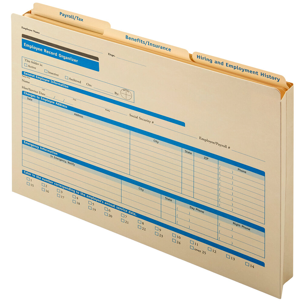 ComplyRight Employee Record Organizer Folders 3 Set ComplyRight Employee Record Organizer Folders 3 Set