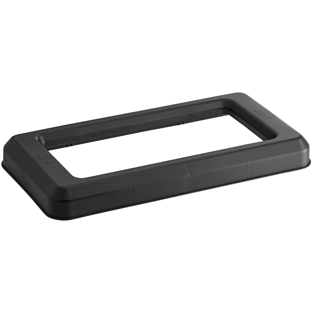 Toter SL000-60200 Black Open Top Lid for 16 and 23 Gallon Slimline ...