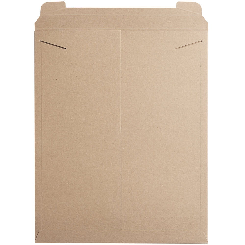 Lavex Stayflats® Kraft Tab-Locking Rigid Mailer #7 - 17" x 21" - 50/Case
