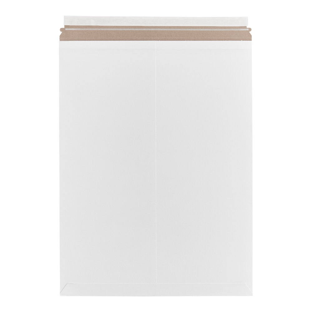 Lavex Stayflats® White Self-Sealing Rigid Mailer #11 - 18" x 24" - 50/Case