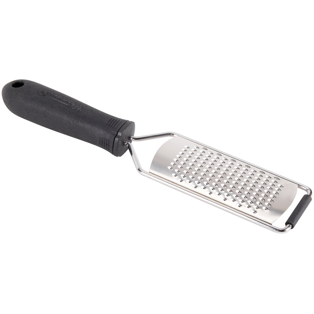 10 1/4" Stainless Steel Fine Grater with Black Handle