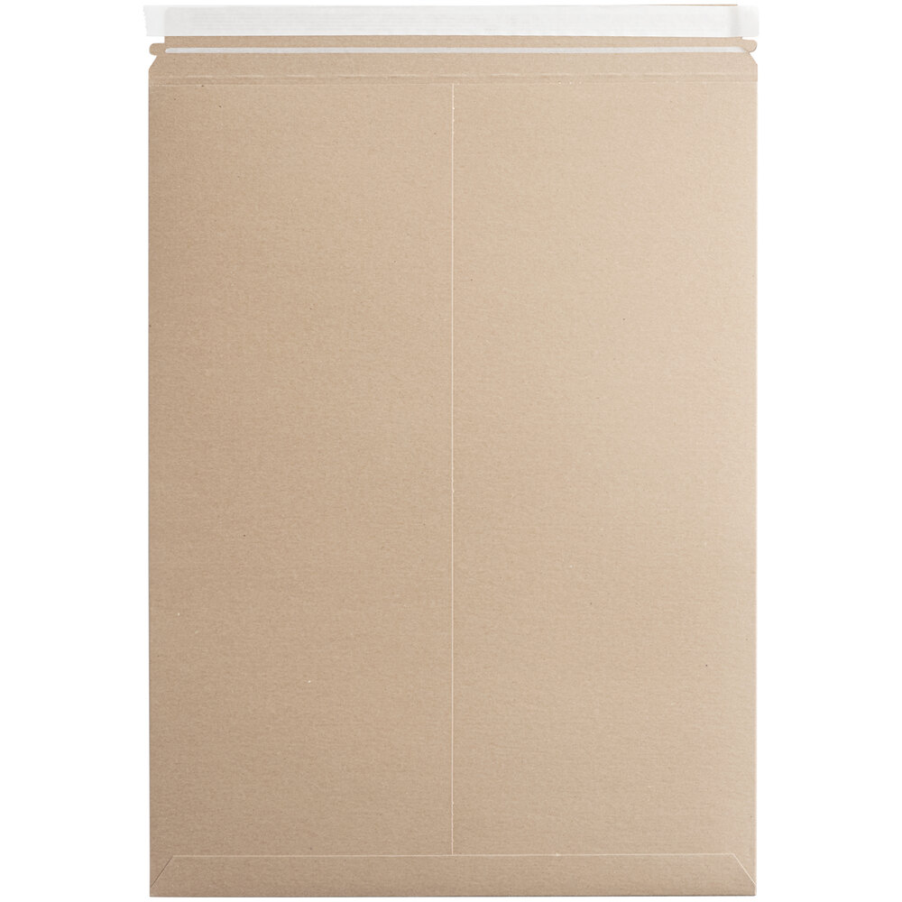 Lavex Stayflats® Kraft Self-Sealing Rigid Mailer #11 - 18" x 24" - 50/Case
