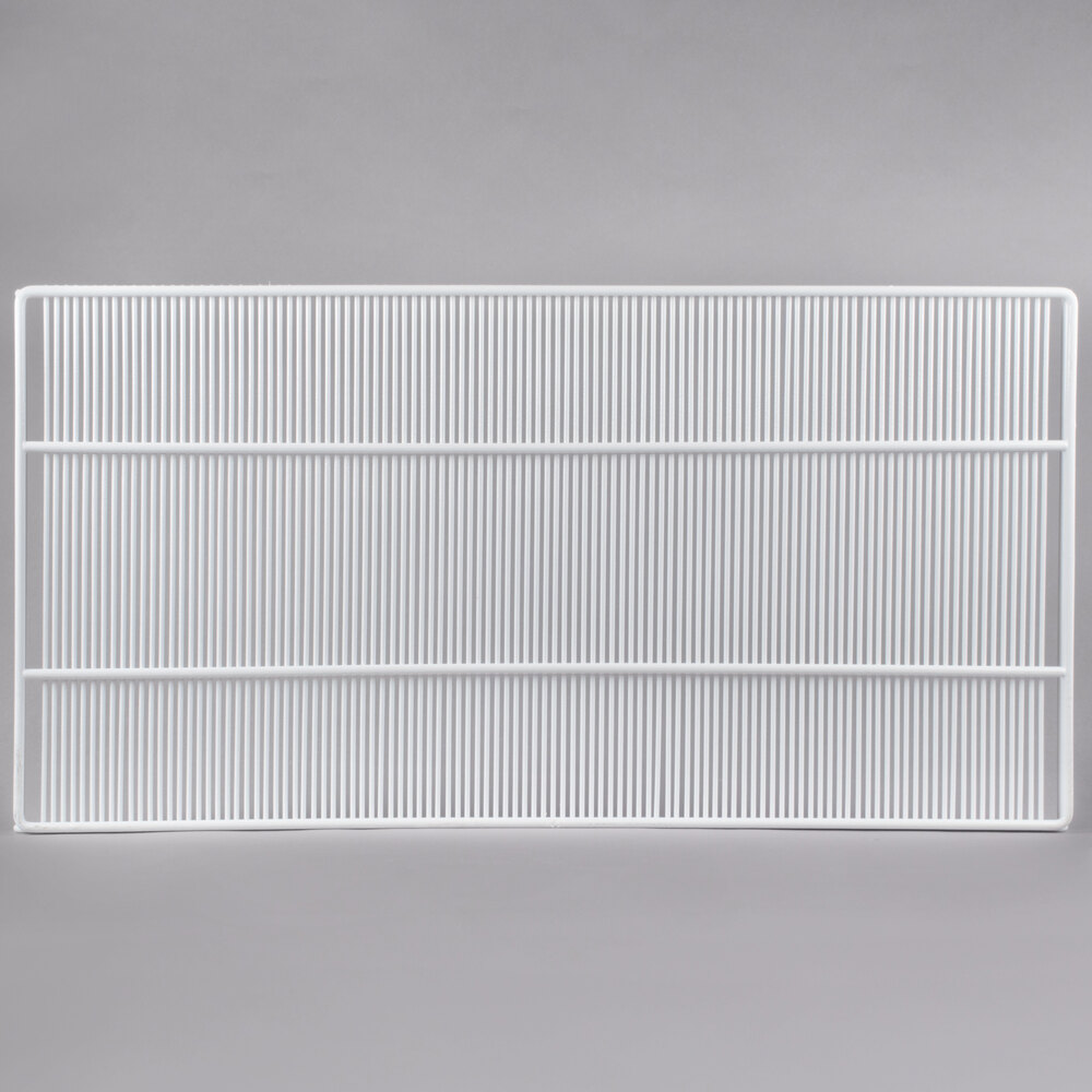 True 909282 Narrow Gap White Coated Wire Shelf - 34 3/8" x 17 5/8"