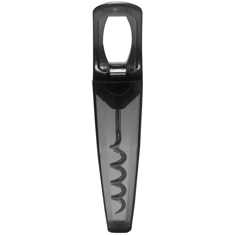 Franmara Traveler's Translucent Black Customizable Plastic Corkscrew ...