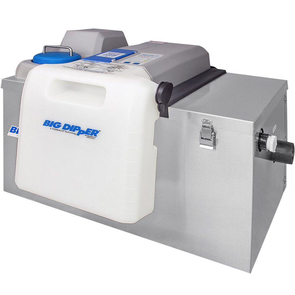 Thermaco Big Dipper W-250-AST 73 lb. Automatic Grease Trap with ...